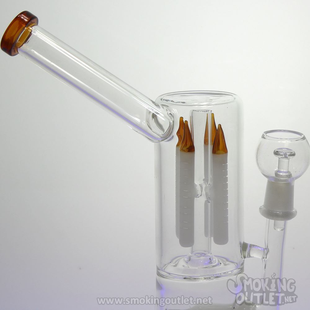 Inline Diffuser and 4-Bullet Perc, Double Chamber Sidecar Water Pipe ...
