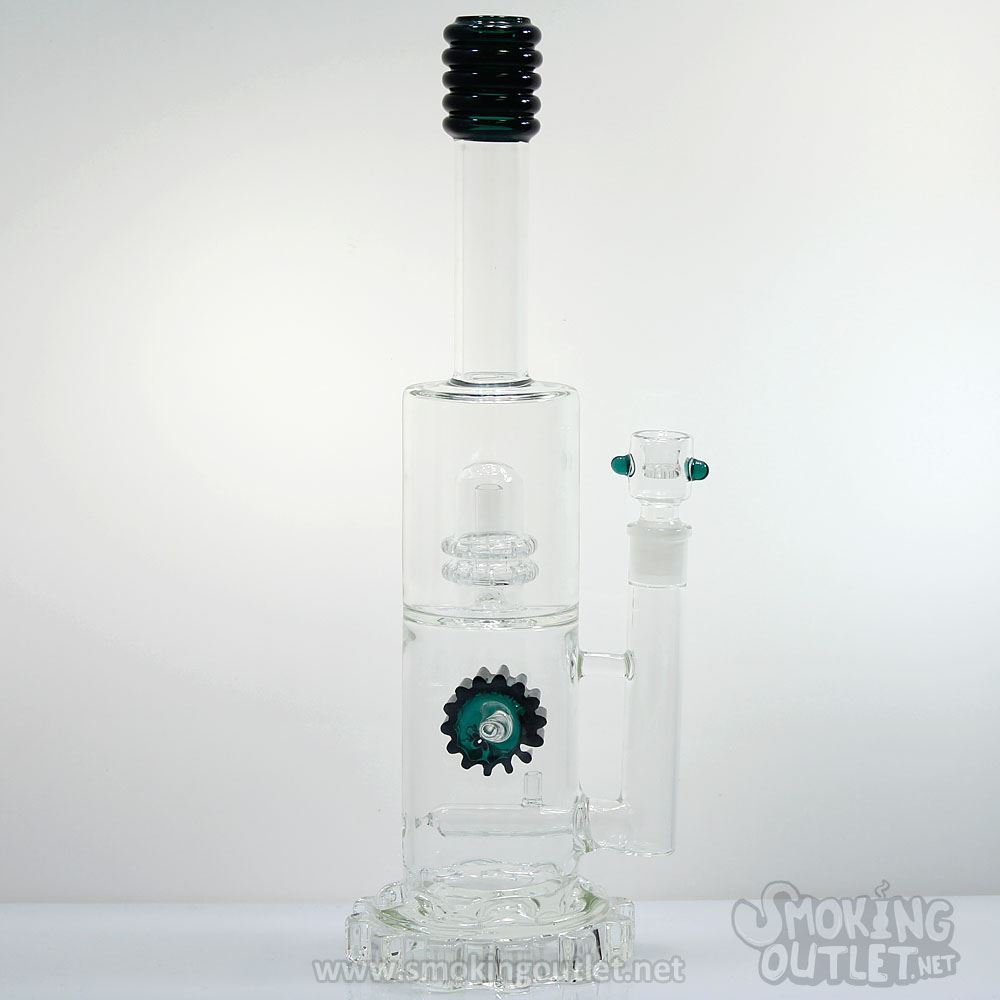 Water Pipe, Recycler, Water Bong, Spinning Sprocket w/ Inline Diffuser ...