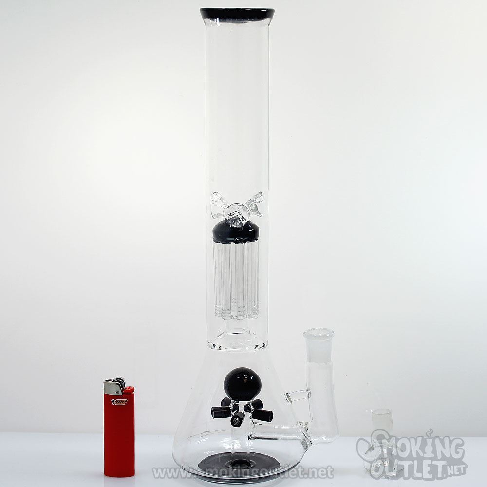 8-Arm Tree and 5-Arm Cactus Perc Beaker Style Water Pipe w/ Ice Pinch ...