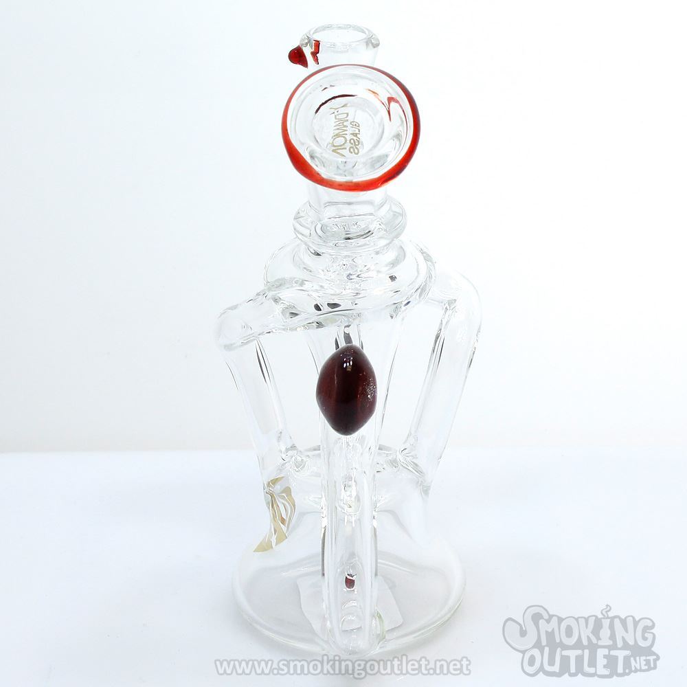 Dual Recycler Dab Rig by Diamond Glass (w/ Bowl Piece and Banger Nail ...
