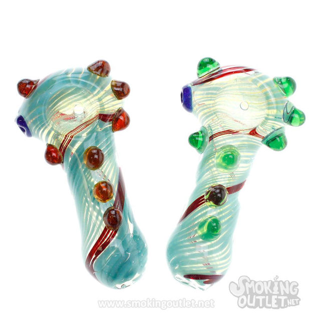 Mini Swirls Glass Spoon Pipe | Smoking Outlet