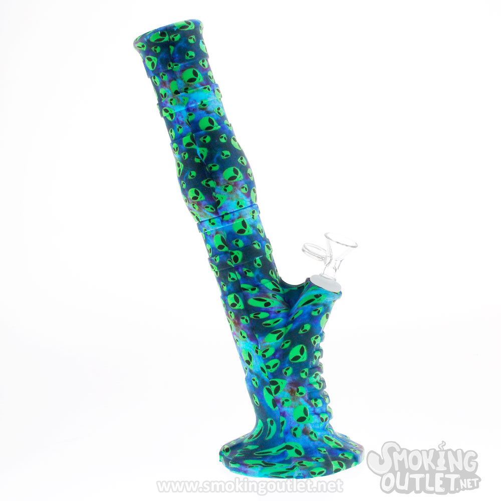 Alien Four-Piece Silicone Bong | Smoking Outlet