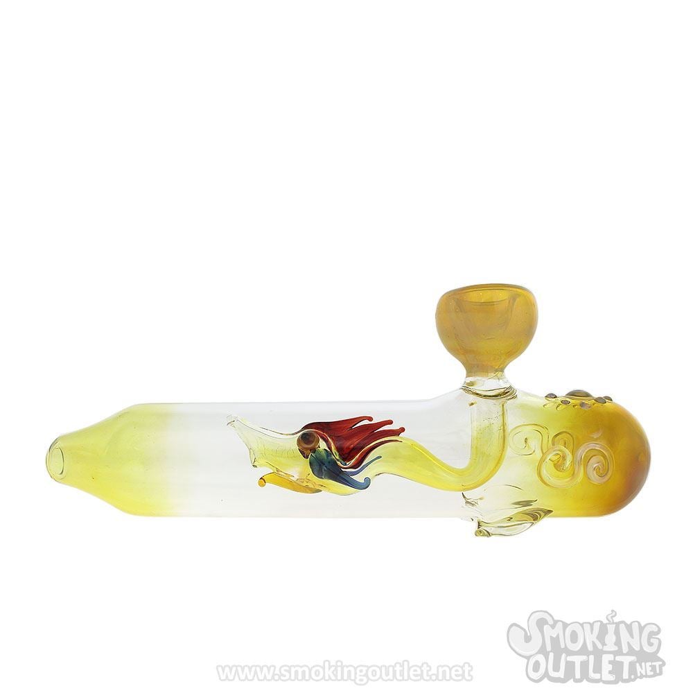 (AS-IS) Sunrise Dragon Glass Steamroller | Smoking Outlet