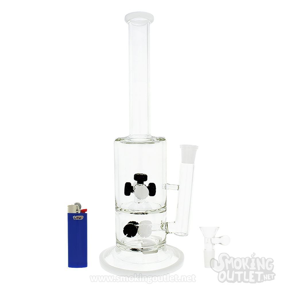 9-Button Perc, Double Chamber Bong | Smoking Outlet