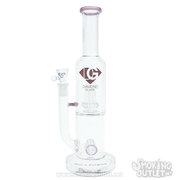 Barrel and UFO Dome Perc, Double Chamber Bong by Diamond Glass ...