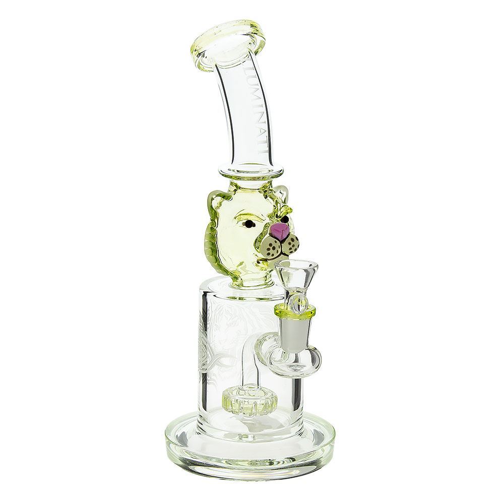 UV Glow Tiger Soul Bong By Illuminati Glass | Smoking Outlet