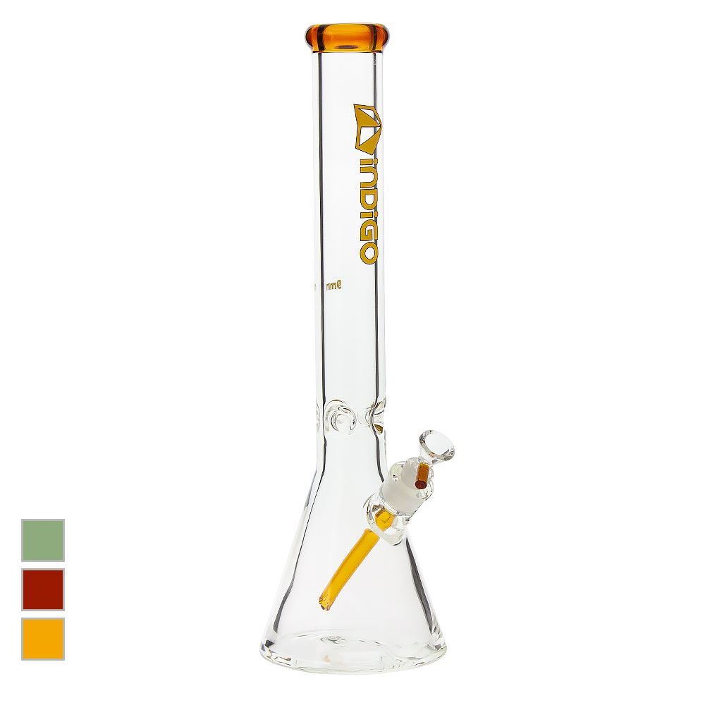 Canna King Beaker Bong by Indigo Glass | Smoking Outlet