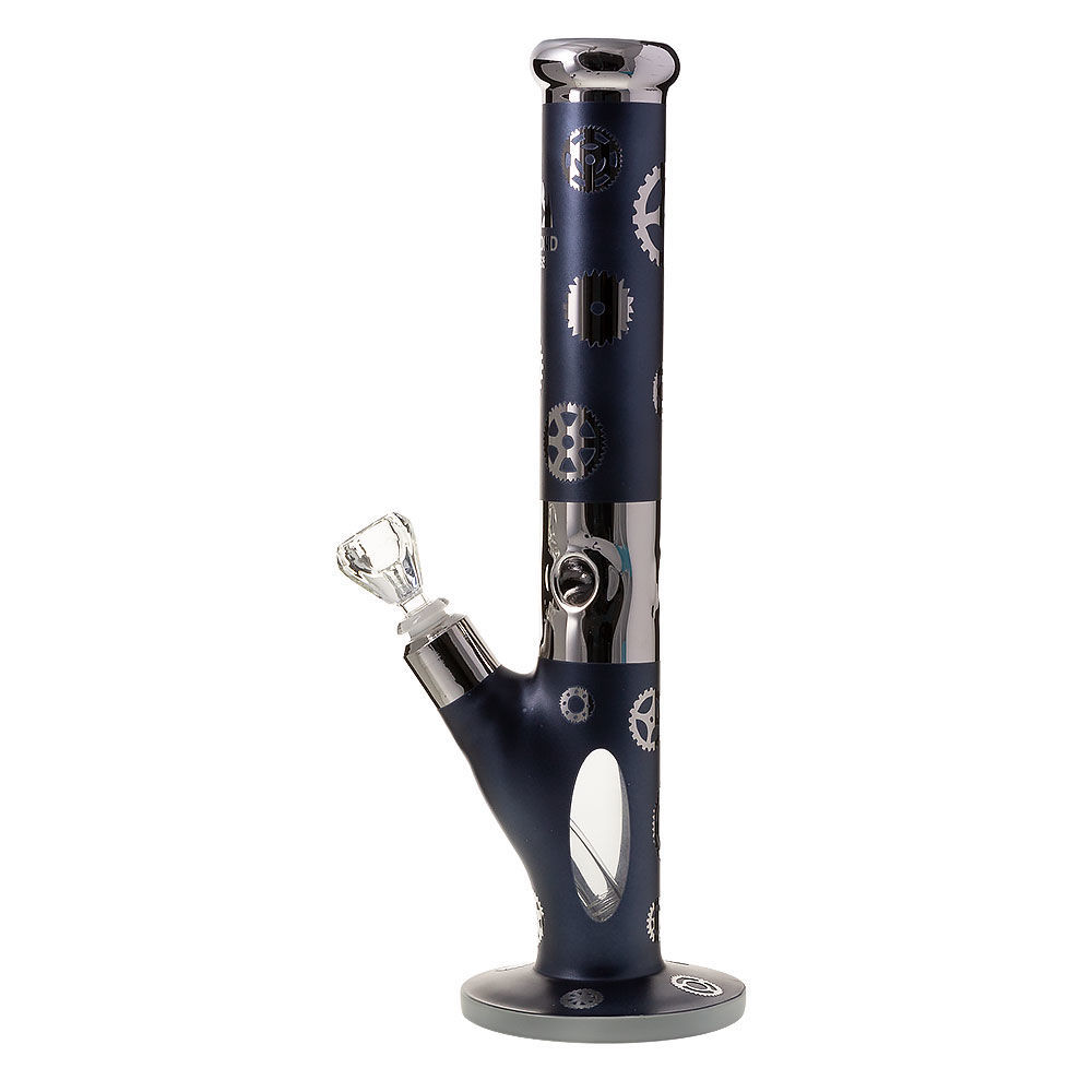Steampunk Straight Tube Bong by Diamond Glass | Smoking Outlet